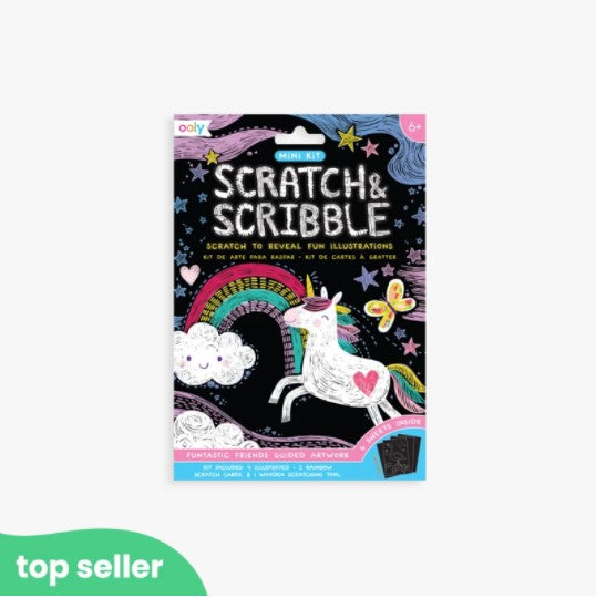 Funtastic Friends: Mini Scratch & Scribble Art Kit – kiddywampus