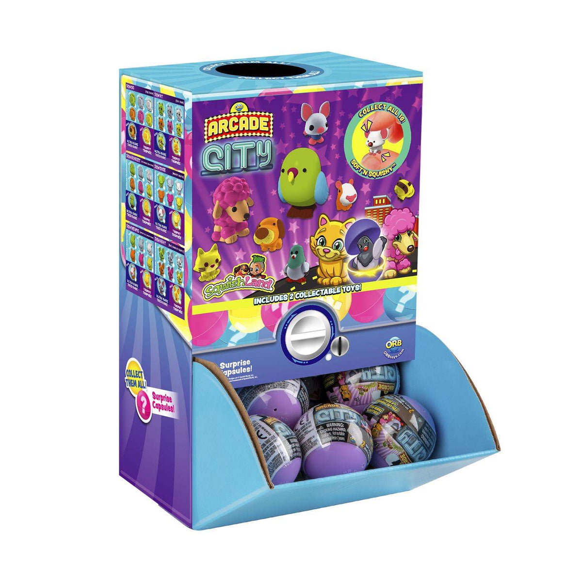 Arcade Capsules Sqwishland City (Sold Separately) – kiddywampus